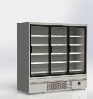China Supermarket R290 Upright Glass Door Cooler 2/3/4 door 220V/50HZ for sale