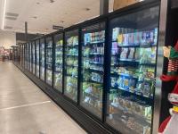 China Self Contained Upright Glass Door Freezer Low Temperature 3 4 5 6 Doors for sale