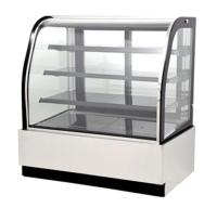 China Stainless Steel Lockable Cake Display Case  50 Lbs 110V 2 Shelves for sale