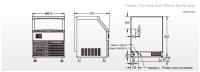 China Ss316 Ice Cube Machine Sk-280p Commercial Small Large Capacity Ice Storage for sale