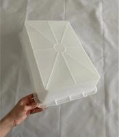 China Thickened White Plastic Rubber Basin Turtle Basin Box Plastic Square Turnover Washing Basin for sale