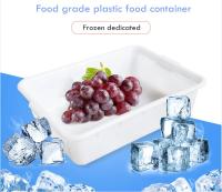 China Thickened White Plastic Rubber Basin Turtle Basin Box Plastic Square Turnover Washing Basin for sale