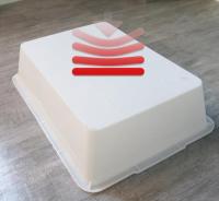 China Rectangular Plastic White Lidless Storage Box Supermarket Kitchen Ice Tray for sale