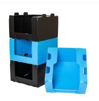 China Polypropylene Stacking Corex Bins Corflute Archive Boxes for Packing for sale