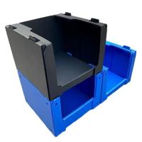 China Folding Polypropylene PP Corrugated Plastic Archive Box for sale