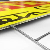 China Customized Outdoor Printing Corrugated Plastic Yard Greeting Signs Coroplast Real Estate Yard Signs for sale