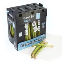 China PP Corrugated Plastic Box for Vegetable Fruit Box Folding Coroplast Corn Okra Boxes for sale