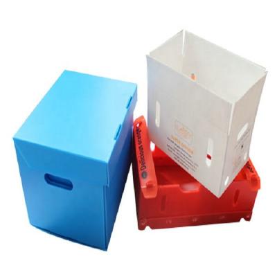 China Factory Price Custom Logo Fruits Vegetables Corrugated PP Plastic Storage Boxes for sale