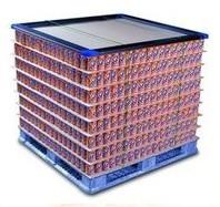 China 1200x 1000mm 1100x 1100mm Corrugated Plastic Bottle Layer Pads Coroplast Separators for sale