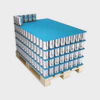 China Corrugated Polypropylene Separator Sheets Plastic Layer Pads Pallet Dividers for Bottles Beverage Industry for sale
