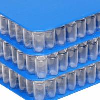 China 1200 x 1000mm Plastic Polypropylene Corrugated Layer Pads with All Closed Sides and Round Corners for sale