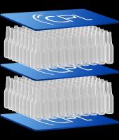 China 1200 x 1000mm Plastic Polypropylene Corrugated Layer Pads with All Closed Sides and Round Corners for sale