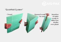 China UV Protection PP Fluted Corrugated Plastic Tree Guards Corflute Plant Shelters for sale