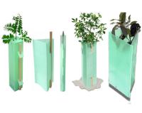 China UV Protection PP Fluted Corrugated Plastic Tree Guards Corflute Plant Shelters for sale