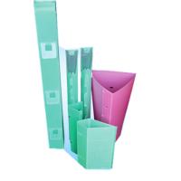 China UV Resistant Plastic Corrugated Polypropylene Tree Protectors for Plant Protection Tubes Grape Vine Guard Plants Shelters for sale