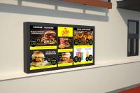 China 55 Inch Outdoor LCD Advertising Display 5000 Nits Brightness IP56 Rated for 24/7 Sunlight Readable Operation for sale