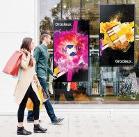 China 55-inch Indoor Digital Signage Display with 2500 Nits Brightness and 1920×1080 Resolution for Commercial Applications for sale