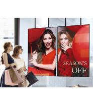China 55 Inch Window LCD Display Touch Screen 2500 cd/m2 High Brightness Shop Storefront Display for sale