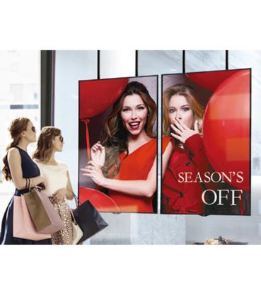 China 55 Inch Window LCD Display Touch Screen 2500 cd/m2 High Brightness Shop Storefront Display for sale