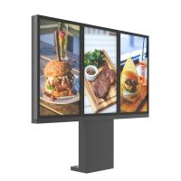 China 49-Inch 3000 Nits Outdoor Digital Drive-Thru Menu Board with 3-Screen Splicing and IP66 Rating for sale
