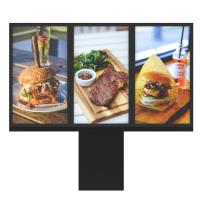China 49-Inch 3000 Nits Outdoor Digital Drive-Thru Menu Board with 3-Screen Splicing and IP66 Rating for sale