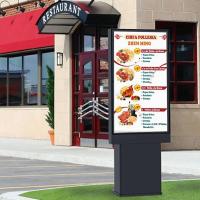 China 55-inch Outdoor Digital Menu Board 3000 Nits IP56 Waterproof Drive-Thru Display with 1920x1080 Resolution for sale