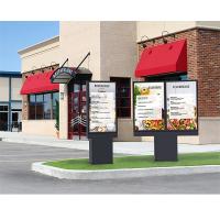 China 55-inch Outdoor Digital Menu Board 3000 Nits IP56 Waterproof Drive-Thru Display with 1920x1080 Resolution for sale