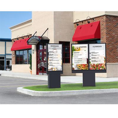 China 55-inch Outdoor Digital Menu Board 3000 Nits IP56 Waterproof Drive-Thru Display with 1920x1080 Resolution for sale