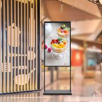 China 55-Inch FHD Double-Sided LCD Digital Window Display with 2500+700 Nit Brightness and 80mm Slim Profile for sale