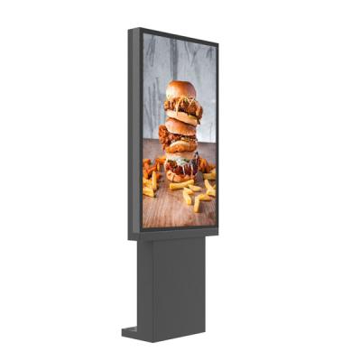 China 55 Inch Outdoor Digital Menu Board 3000nits Full HD Drive Thru Display for Fast Food Restaurants for sale