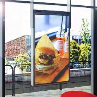 China 65 Inch Double Sided Digital Signage Display 3000+1000 Nits Brightness 3840x2160 UHD for Restaurants Schools for sale