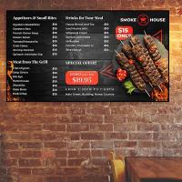 China 55-Inch High Brightness Digital Menu Board with 700 Nits & 9.9mm Slim Bezel for Restaurants and Cafes for sale