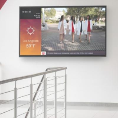 China 32-inch Indoor Digital Signage Display with 500 Nits Brightness and 1920x1080 FHD Resolution for sale