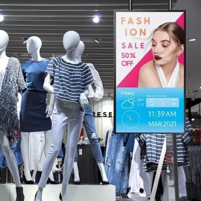 China 43 Inch 2500nit Window Facing Digital Signage Display VESA 400x300mm FHD IPS for sale