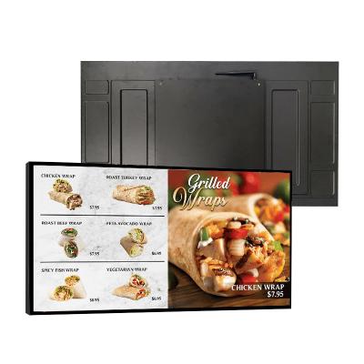 China 32 Inch Digital Menu Board with 700 cd/m² Brightness and 50,000 Hour Lifespan for Restaurant Advertising for sale
