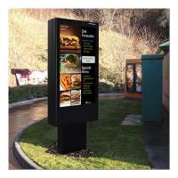 China 43 Inch Outdoor LCD Kiosk with 2500 Nits Brightness and IP56 Rating for Restaurant Digital Signage for sale