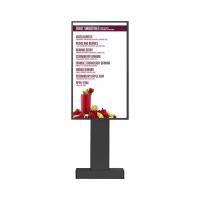 China 55 Inch Outdoor Drive Thru Menu Board with 3000 Nits Brightness and IP56 Rating for Restaurant Applications for sale
