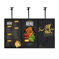 China 43-inch Ultra Narrow 8mm Bezel Digital Menu Board with 700 Nits Brightness for Restaurant Advertising for sale