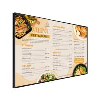 China 55-Inch Indoor LCD Advertising Display - 700 Nits Brightness, 3840x2160 UHD Digital Menu Board for sale