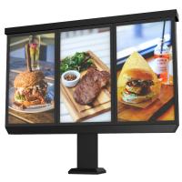 China 43-65 Inch Outdoor Drive-Thru Digital Menu Boards 3000cd/m² 4K IP56 Weatherproof Signage for sale
