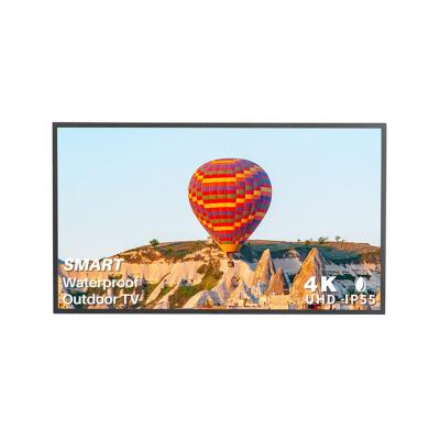 China 65 Inch IP56 Waterproof Commercial Outdoor Advertising TV 1500 Nits High Brightness for sale