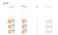 China 21.5 Inch 2000 Nits FHD Ultra Bright Roof Hanging Window Facing LCD Display for sale