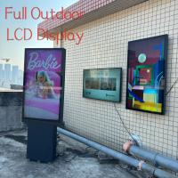 China 49 inch 2500nits Outdoor Waterproof LCD Display for Restaurant Advertising IP66 for sale