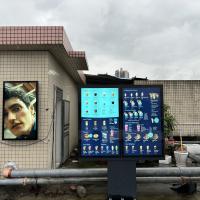 China 49 inch 2500nits Outdoor Waterproof LCD Display for Restaurant Advertising IP66 for sale