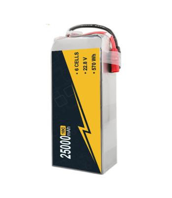 China High Voltage Agricultural Drone Battery 22.8v 25000mAh 6S1P With XT90 for sale
