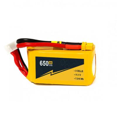 China 650mAh 3S High Voltage Drone Lipo Battery 11.1V  50C-100c With XT30 Connector for sale