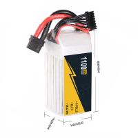 China 1100mAh 22.2V 6s 140C Drone Lipo Battery for sale
