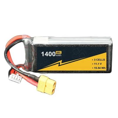 China 1400mah 3S 11.1V 65C RC Car Lipo Battery Fast Charge Capacity for sale