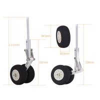 China Unisex RC Toy Accessories CNC3MM/5MM RC Airplane Landing Gear 152MM Height for sale