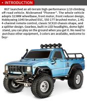 China RTR Off Road Remote Control RC Trucks RGT EX86110 1/10 4WD RC Monster Truck for sale